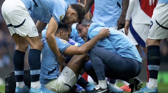 경기 수를 줄여야 한다고 언급한 뒤 쓰러진 로드리와 손흥민 - HYsandp