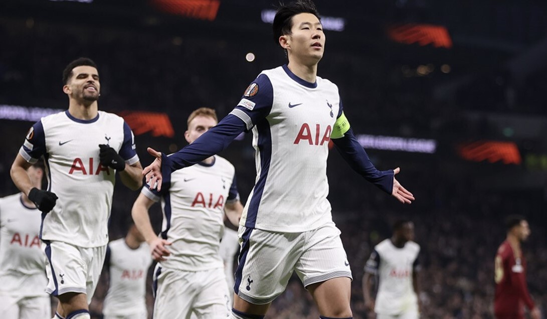 손흥민의 PK 득점에도 극적인 동점골을 허용하며 AS 로마와 2대 2로 비긴 토트넘 - HYsandp